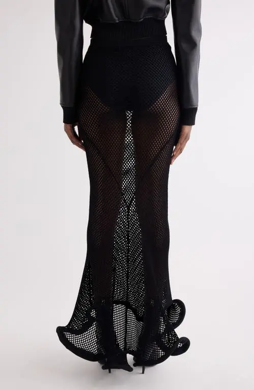 Givenchy Kickback Mesh Maxi Skirt