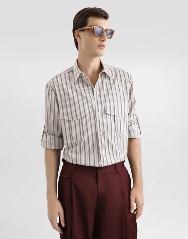 Dolce & Gabbana Striped Martini Shirt - Multicolor