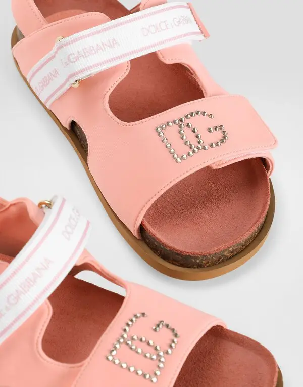 Dolce & Gabbana Sandalo Rhinestone Sandals - Pink