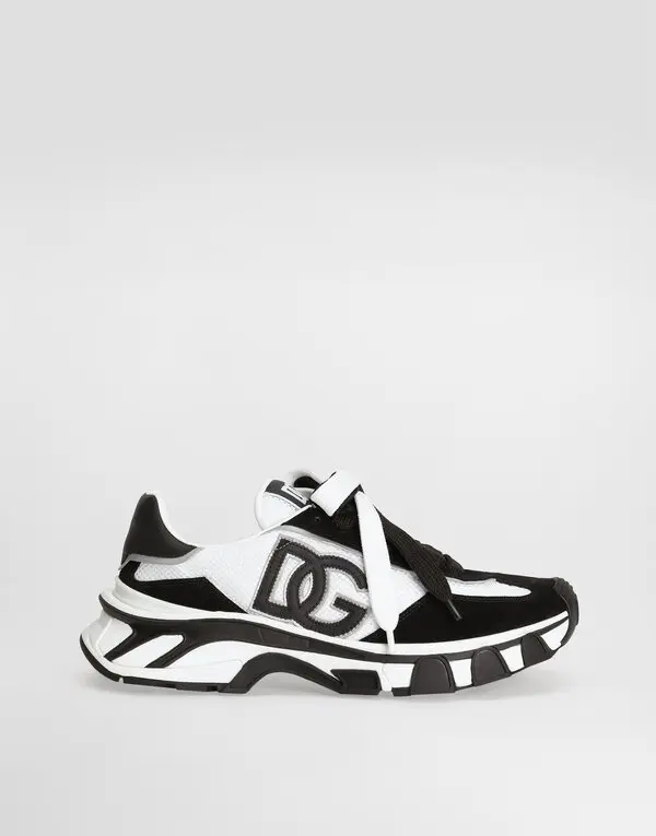 Dolce & Gabbana Dg Country Road Nylon And Leather Sneakers - Multicolor