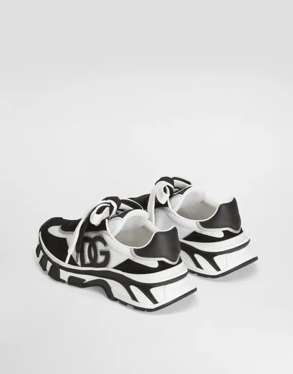 Dolce & Gabbana Dg Country Road Nylon And Leather Sneakers - Multicolor