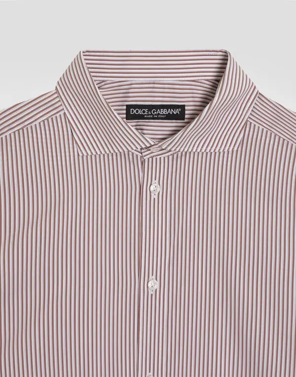 Dolce & Gabbana Striped Cotton Martini Shirt - Multicolor