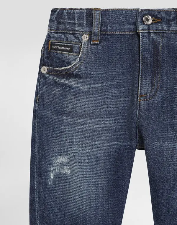 Dolce & Gabbana Washed Denim Trousers