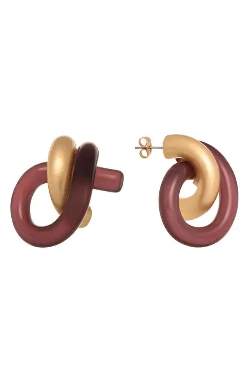 REISS Pixie Polished Knot Earrings