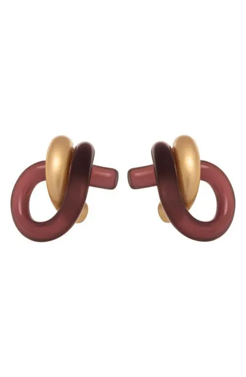 REISS Pixie Polished Knot Earrings