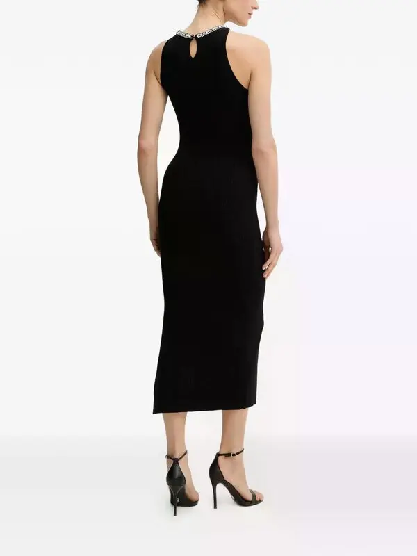 MORGAN Embellished Ribbed Maxi Dress