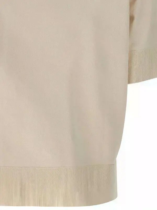 ELENA MIRÒ Ribbed Logo Knit Top