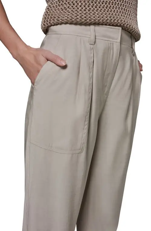 Donna Karan New York Pleated Crop Trousers - Tuscan Grey
