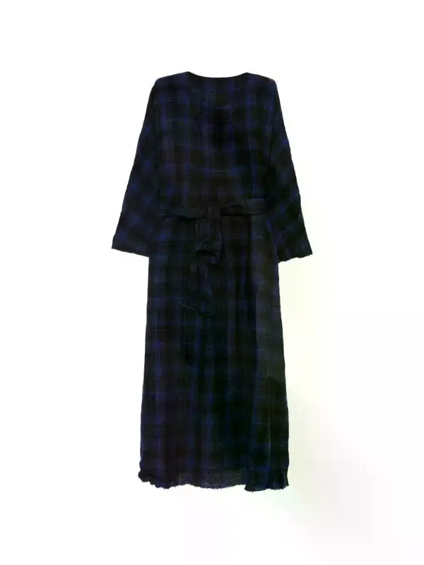DANIELA GREGIS Checked Belted Dress