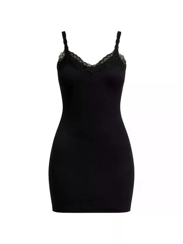 Vetements Lace V-neck Dress - Black