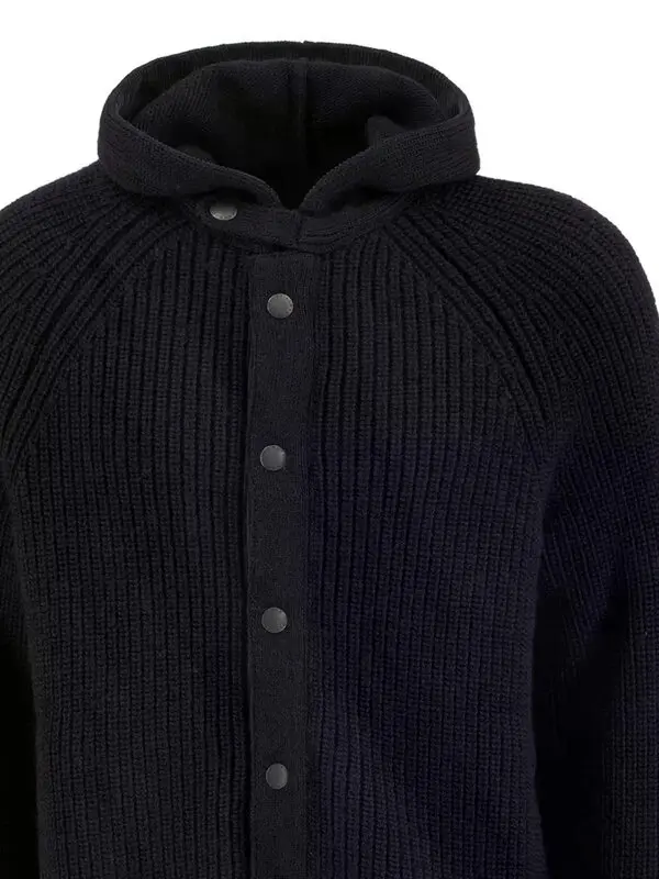 Barbour Hooded Buttoned Cardigan