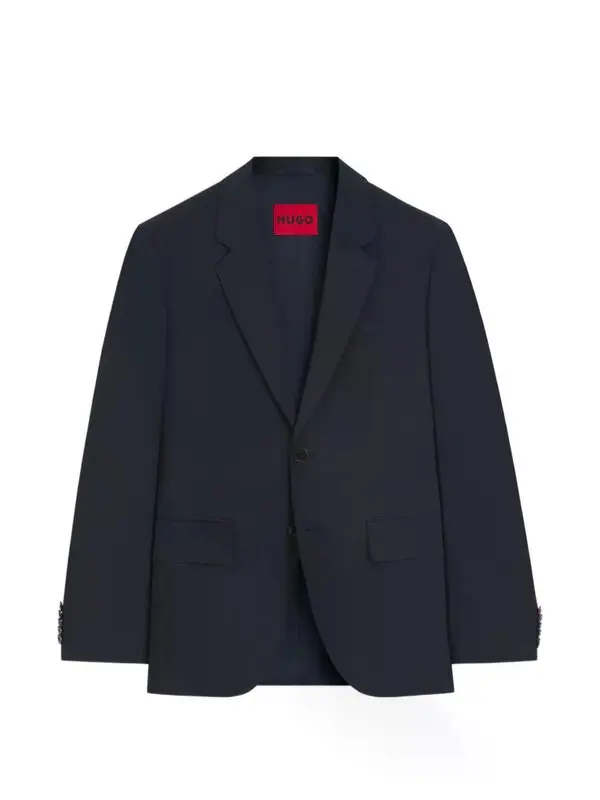 Hugo Single-breasted Blazer - Blue