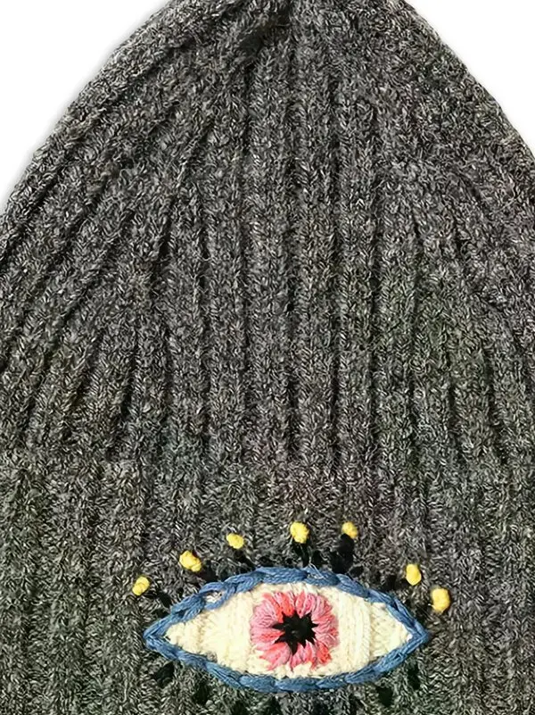 Kapital 5g Embroidered Wool Knit Beanie