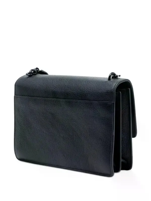 Saint Laurent 2012-2025 Medium Grained Calfskin Monogram Sunset Crossbody Bag