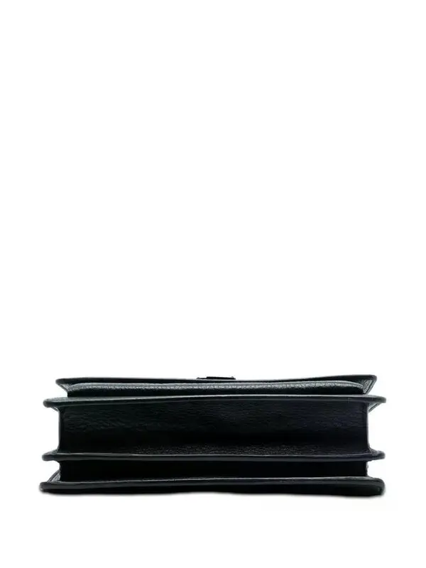Saint Laurent 2012-2025 Medium Grained Calfskin Monogram Sunset Crossbody Bag