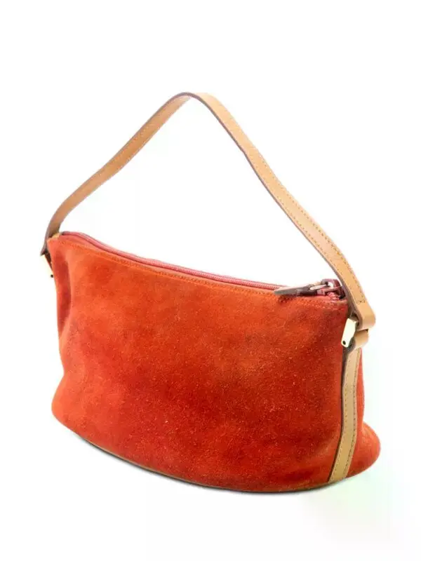 Gucci Suede Boat Shoulder Bag - Orange