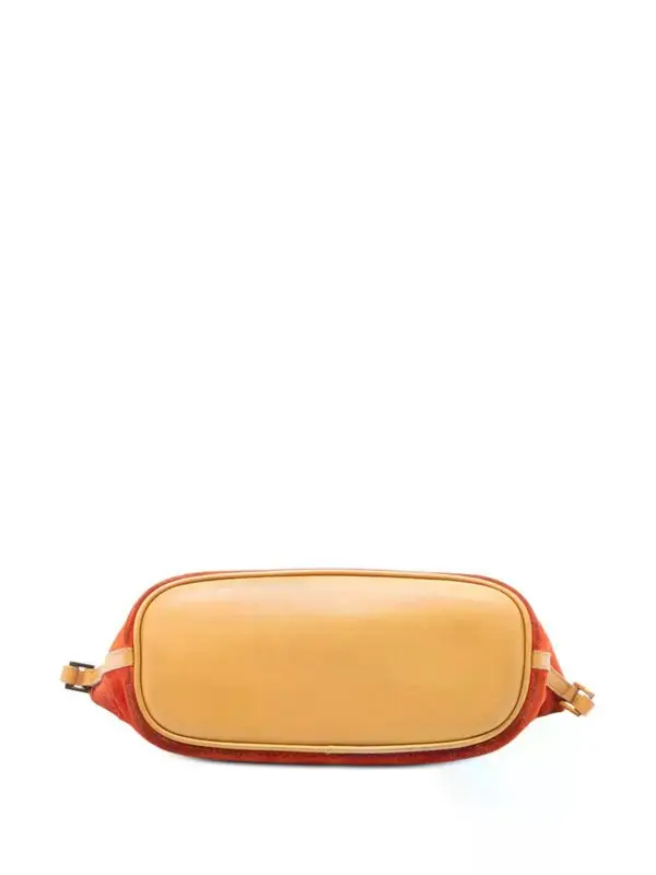 Gucci Suede Boat Shoulder Bag - Orange