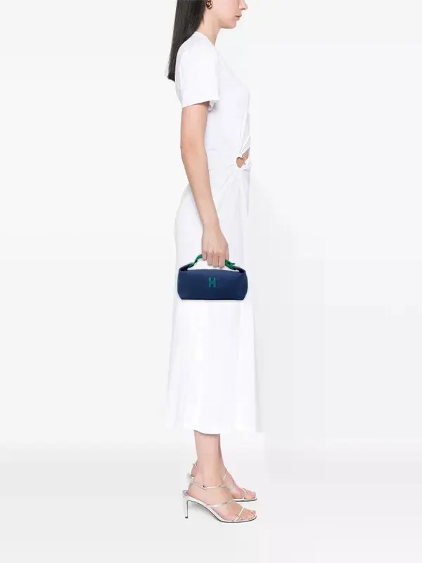 Hermès Small Toile Bride A Brac Case - Blue