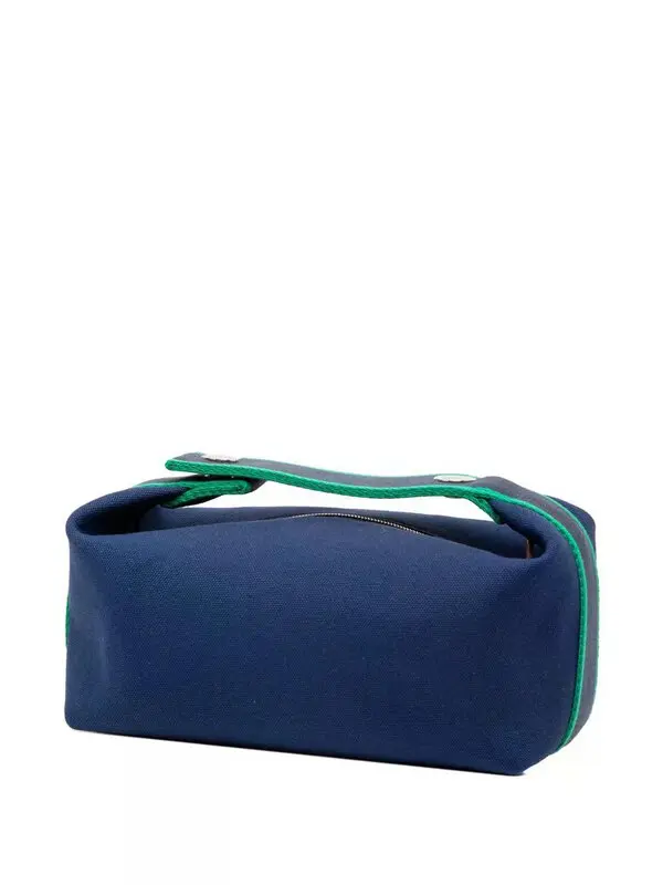 Hermès Small Toile Bride A Brac Case - Blue