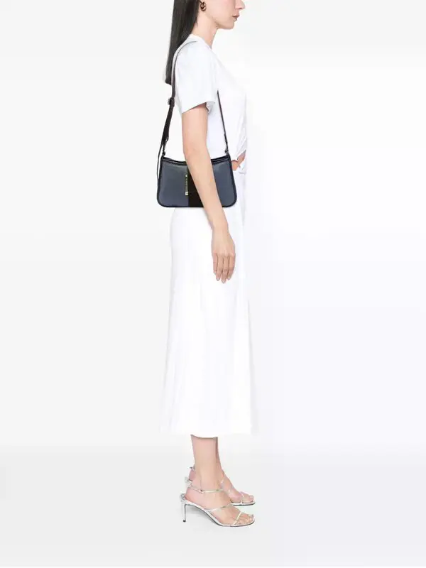 Fendi 2000-2010 Denim Pochette Crossbody Bag