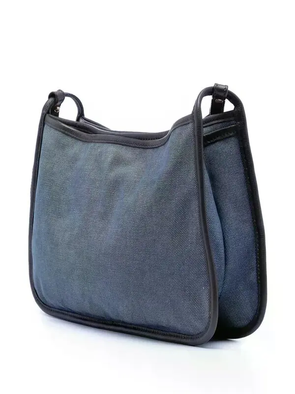 Fendi 2000-2010 Denim Pochette Crossbody Bag