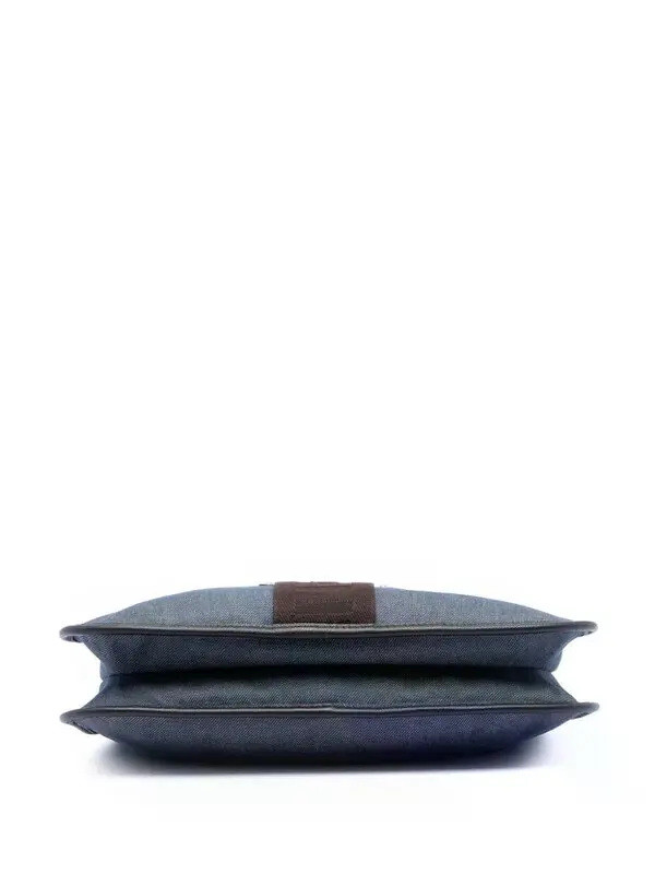 Fendi 2000-2010 Denim Pochette Crossbody Bag