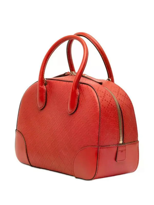 Gucci Diamante Bright Leather Satchel