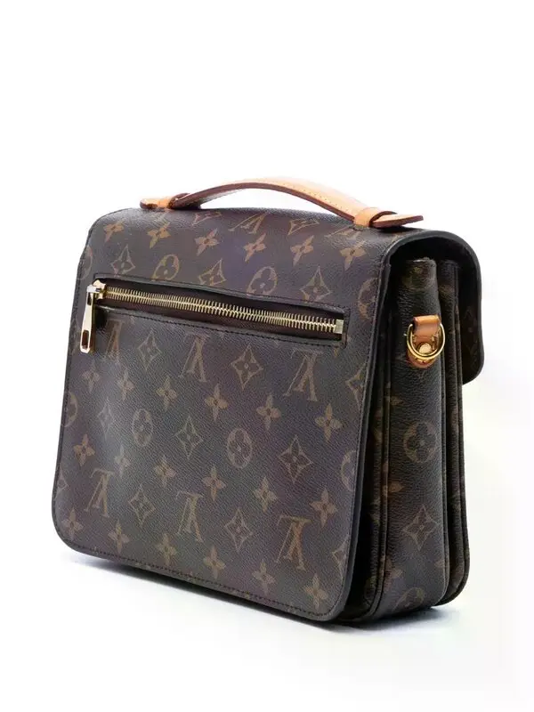 LOUIS VUITTON 2019 Monogram Pochette Metis Satchel - Brown