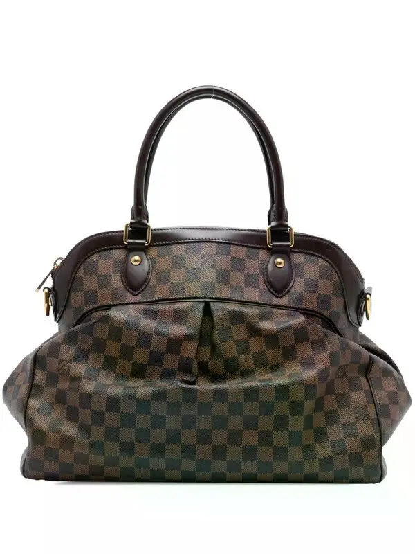 LOUIS VUITTON 2008 Damier Ebene Trevi Gm Satchel - Brown