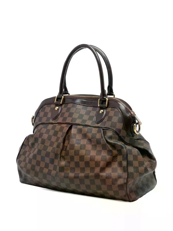 LOUIS VUITTON 2008 Damier Ebene Trevi Gm Satchel - Brown