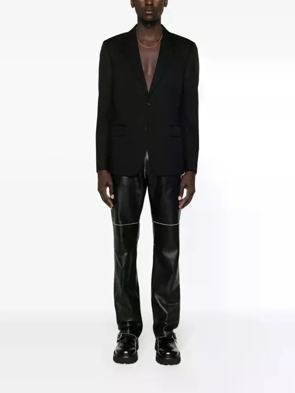 Off-White Single-breasted Twill-weave Blazer