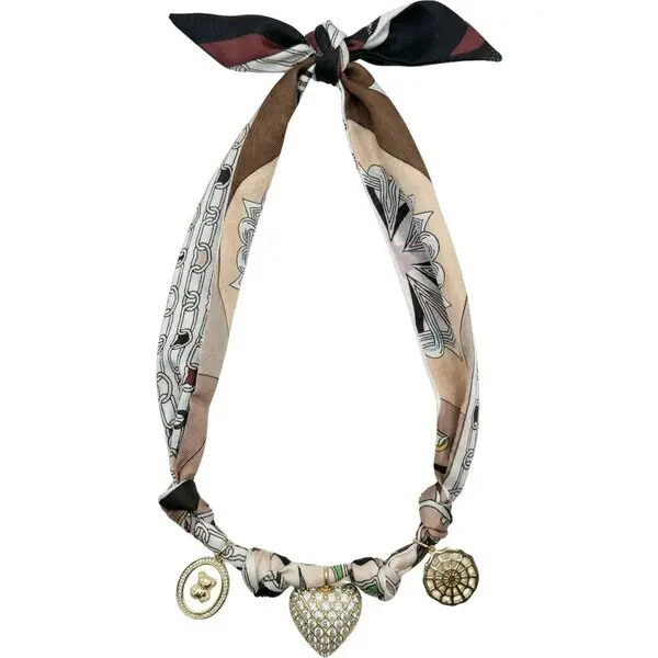 MACRAE & CO. Katie Scarf Charm Necklace - Gold