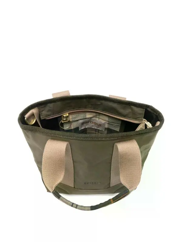 Barbour Tartan-detail Tote Bag - Green