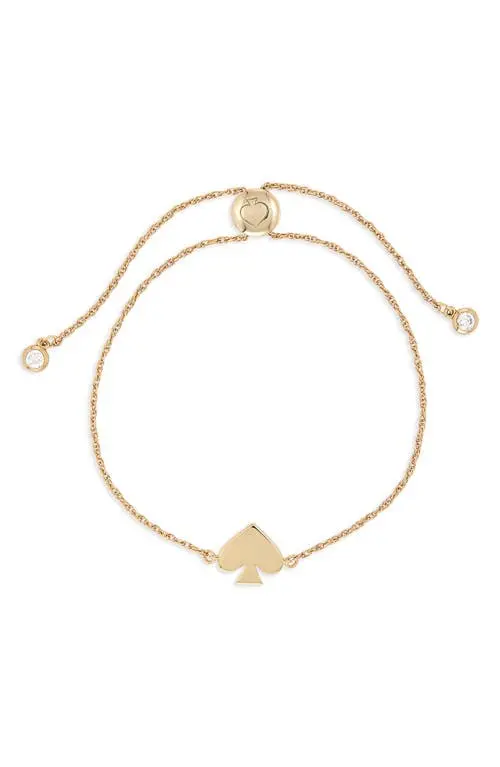 Kate Spade New York Spade Charm Slider Bracelet - Gold