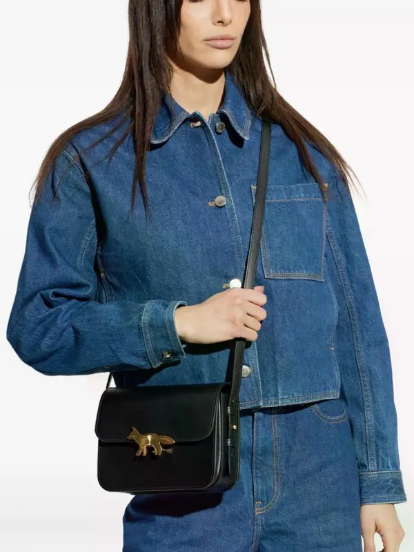 Maison Kitsuné Edie Leather Crossbody Bag
