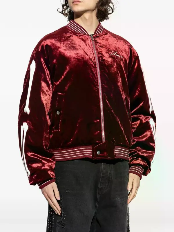Amiri Bone Detail Bomber Jacket