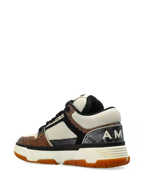 Amiri Ma-1 "sneakerssnake-debossed Leatherexaggerated Outsole - Neutrals