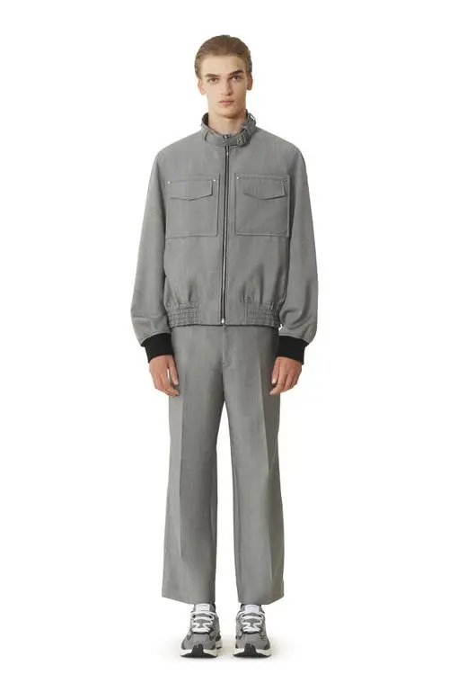 LANVIN Mohair Wool Jacket - Gray