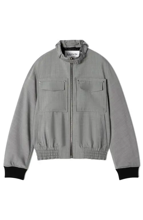 LANVIN Mohair Wool Jacket - Gray