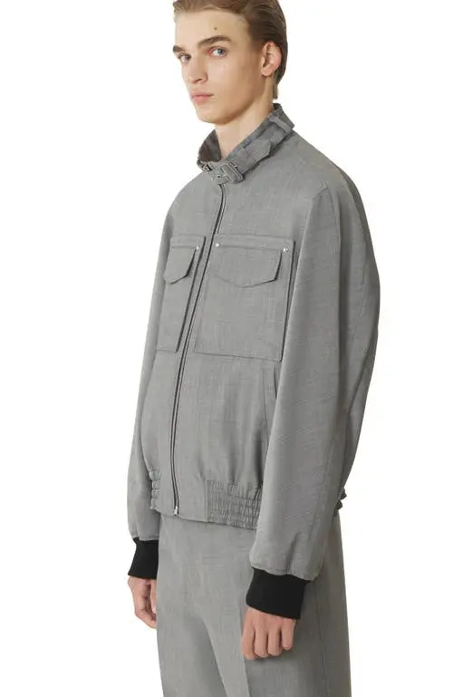 LANVIN Mohair Wool Jacket - Gray