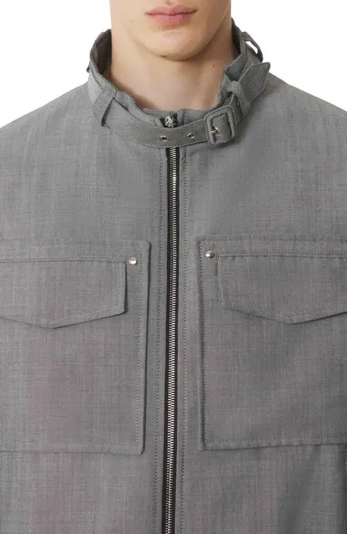 LANVIN Mohair Wool Jacket - Gray