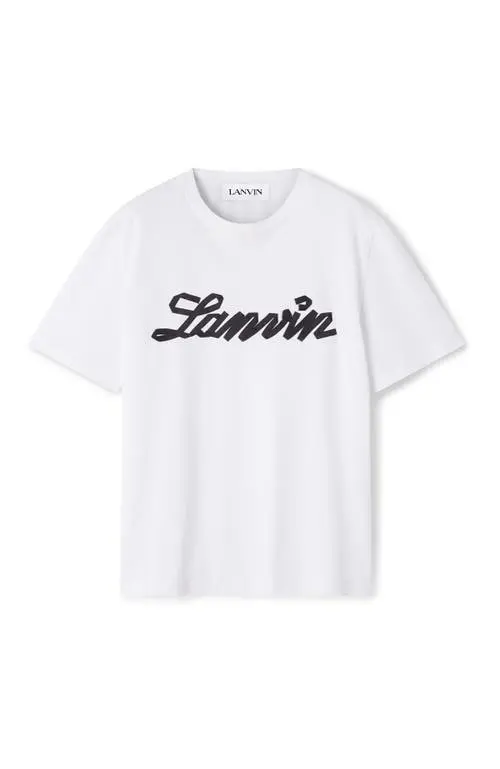LANVIN White Ribbon T-shirt