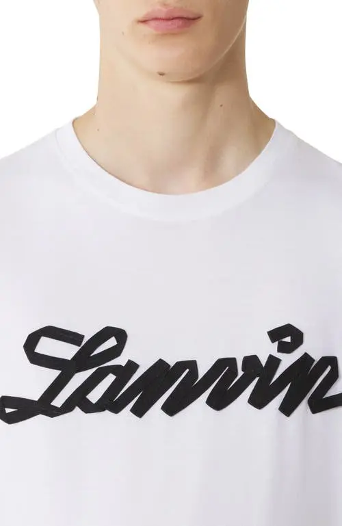 LANVIN White Ribbon T-shirt