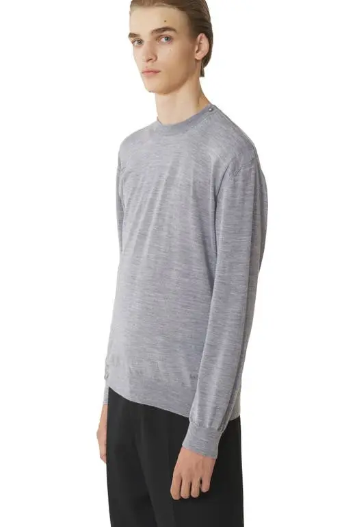 LANVIN Merino Wool Sweater - Light Grey