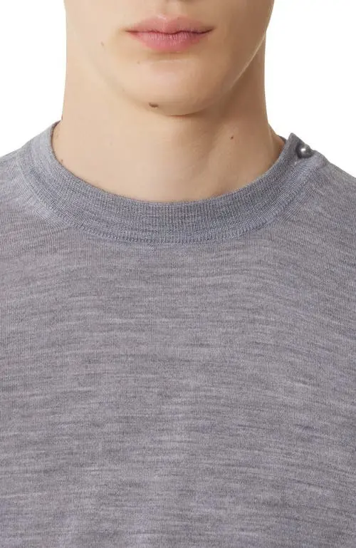 LANVIN Merino Wool Sweater - Light Grey