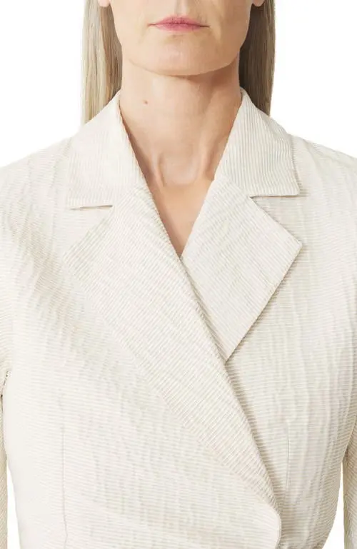 LANVIN Belted Jacquard Jacket - Ecru