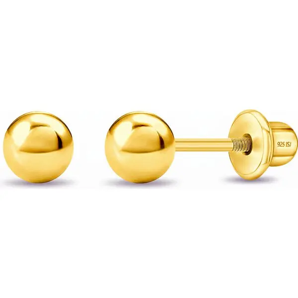 IN SEASON JEWELRY Polished Ball Earrings - Gold
