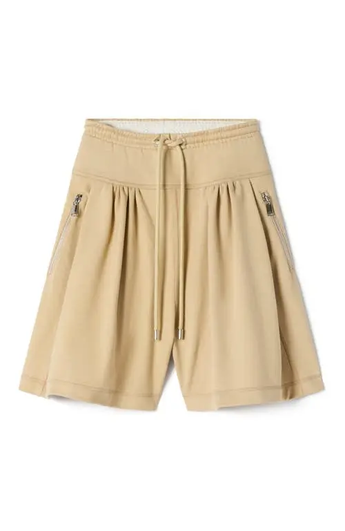 LANVIN Cotton Bermuda Shorts - Sand