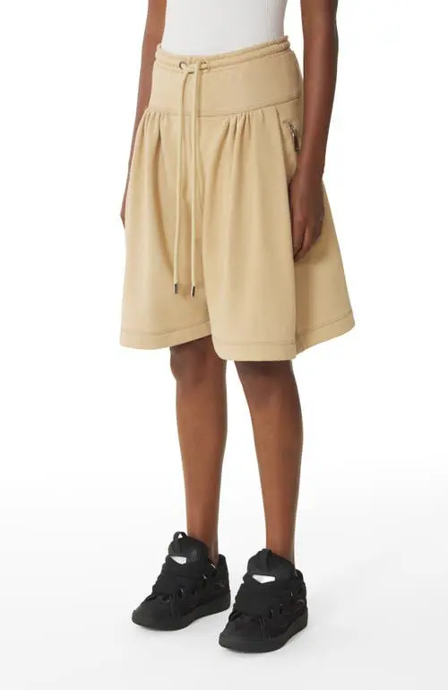 LANVIN Cotton Bermuda Shorts - Sand