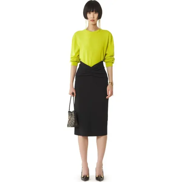 LANVIN Midi Skirt In Jersey - Black